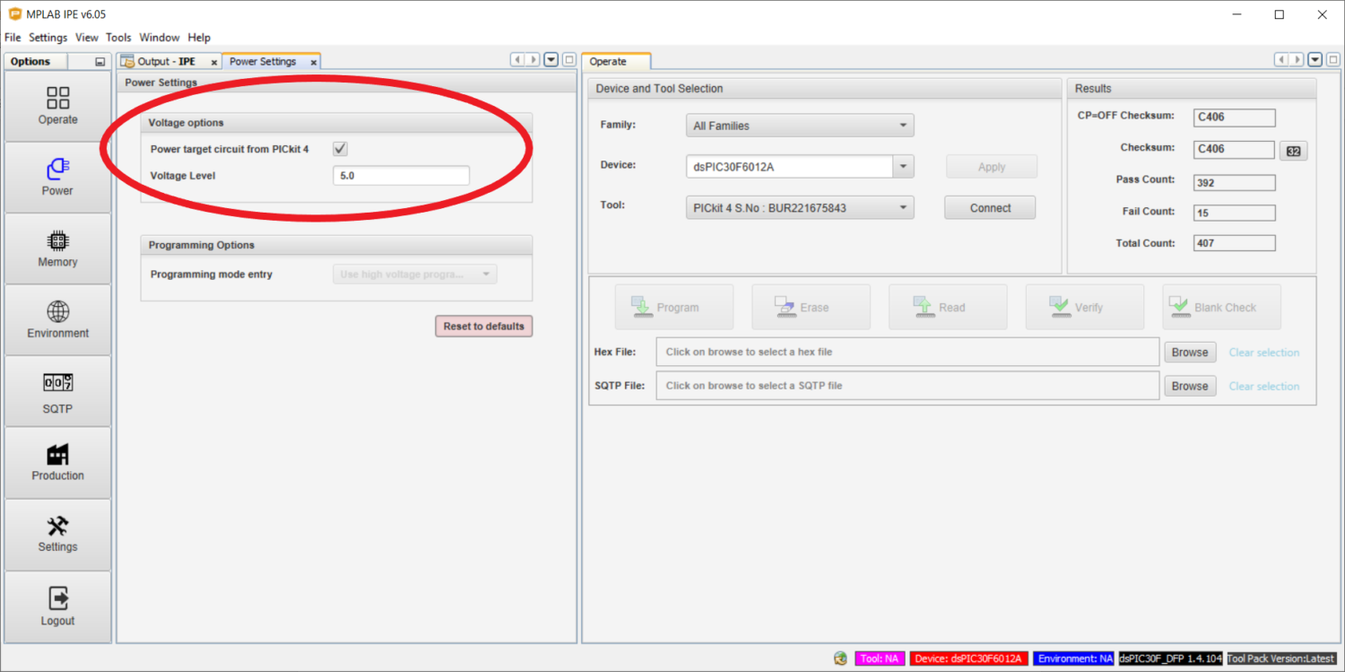 Programming with the Microchip PICKit 4 - Infinitybox